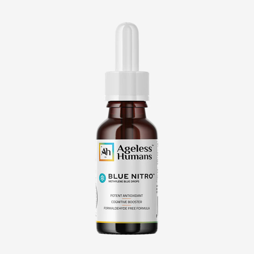AGELESS HUMANS BLUE NITRO METHYLENE BLUE 1% DROPS – sarahfordco